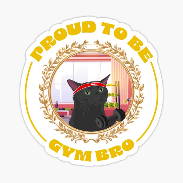 "Proud to be GymBro" Sticker by Thomas-BZH | Redbubble