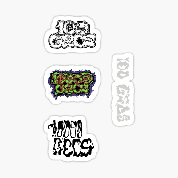 "100 gecs sticker pack 3" Sticker for Sale by SarahLovesBands | Redbubble