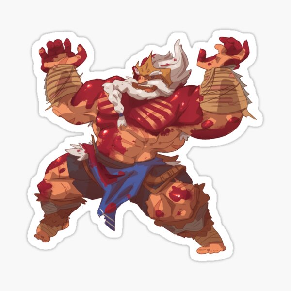 "Horah Loux Sticker (Blood)" Sticker for Sale by wiblyArt | Redbubble