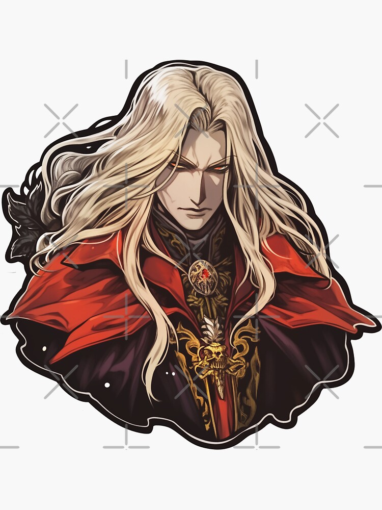 "Alucard Portrait - Castlevania" Sticker for Sale by SchellStation ...