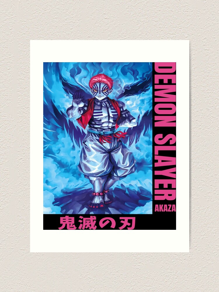 "Akaza Upper Rank Three - Dem0n Twelve Kizuki" Art Print for Sale by ...