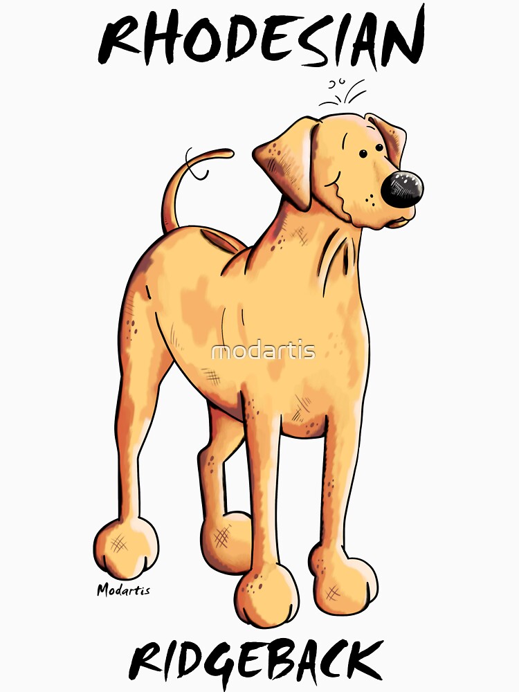 "Rhodesian Ridgeback Dog Cartoon" T-shirt by modartis | Redbubble