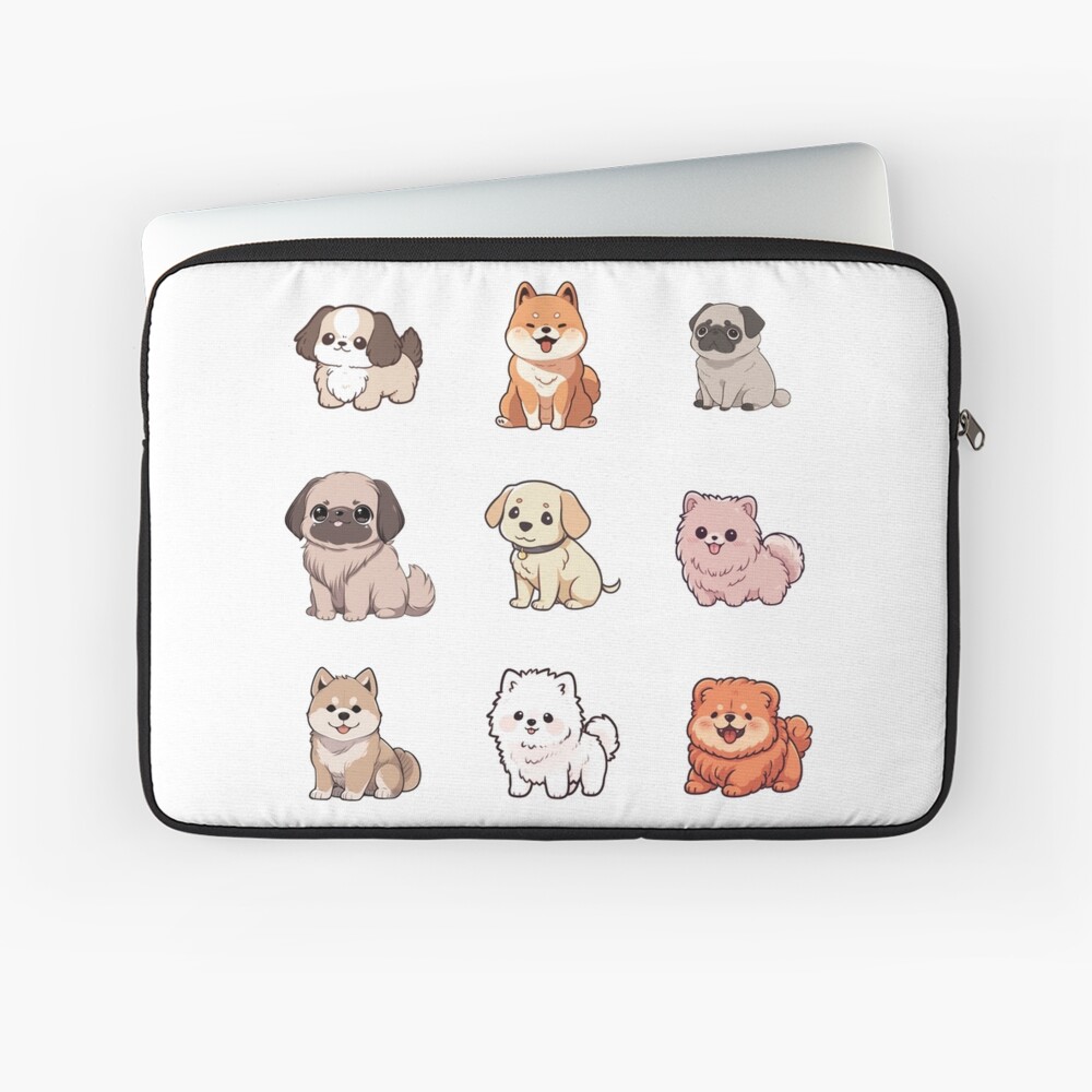"Cute Anime Dog Sticker Sheet" Sticker for Sale by SundayDonuts | Redbubble