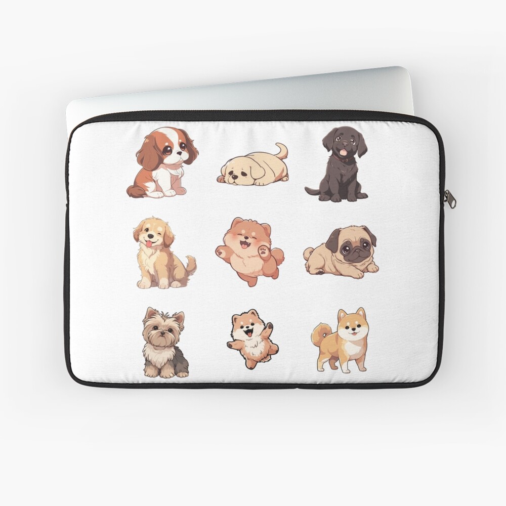 "Cute Anime Dog Sticker Sheet" Sticker for Sale by SundayDonuts | Redbubble
