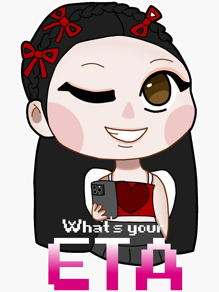 "Newjeans Haerin ETA Chibi" Sticker for Sale by Cheesebread-cat | Redbubble