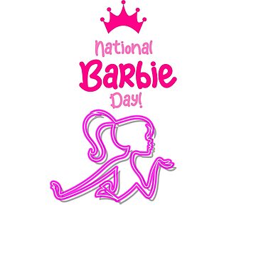 "National Barbie Day" Sticker for Sale by Unearthly Art | Redbubble