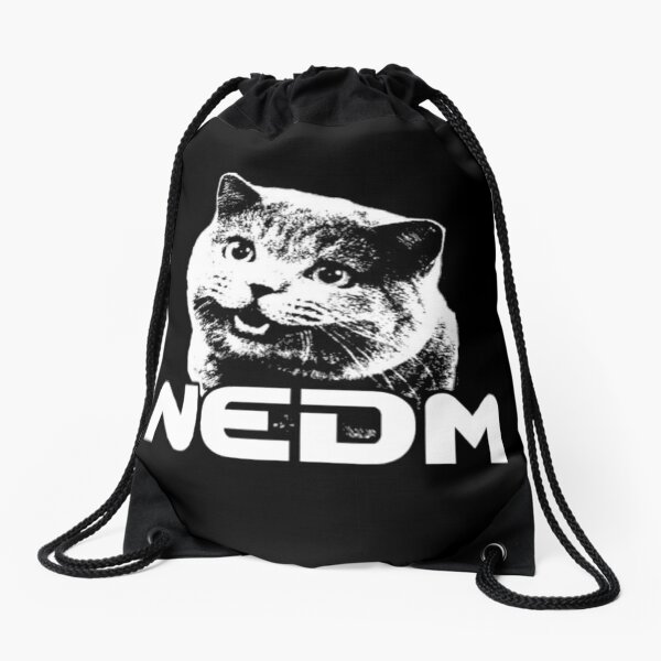 "NEDM CAT MEME" Drawstring Bag for Sale by stickertraders | Redbubble