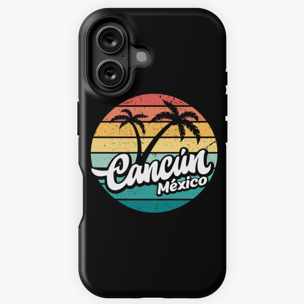 "Cancun Beach, Mexico retro sunset" Sticker for Sale by paubaz | Redbubble