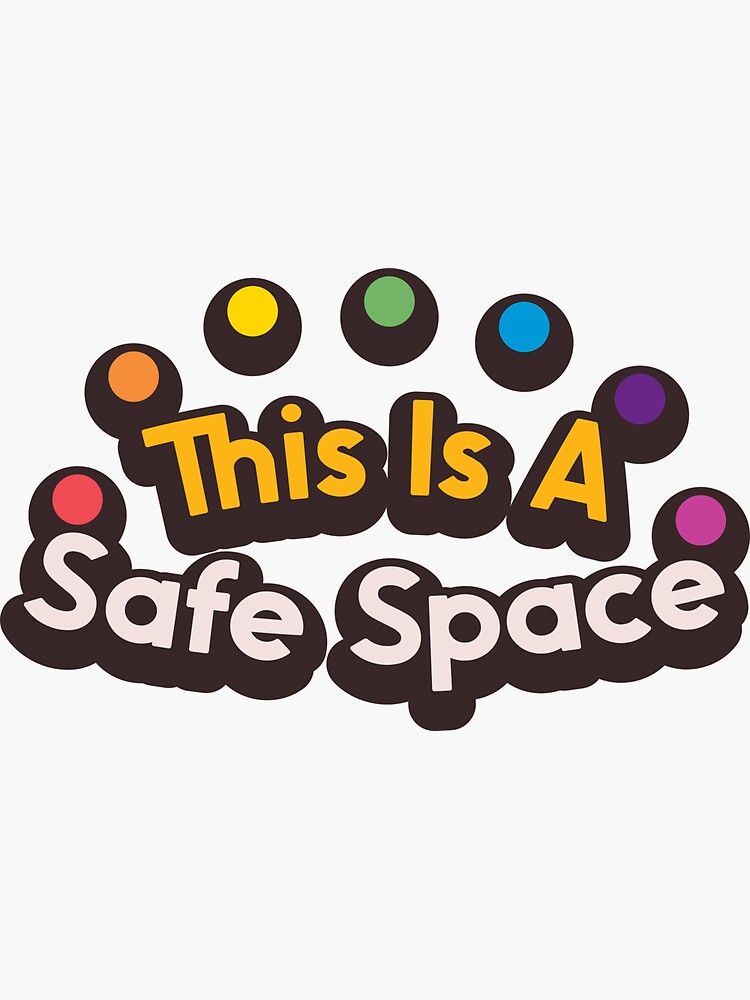 "Lgbtq Safe Space" Sticker for Sale by Sweetminimalism | Redbubble