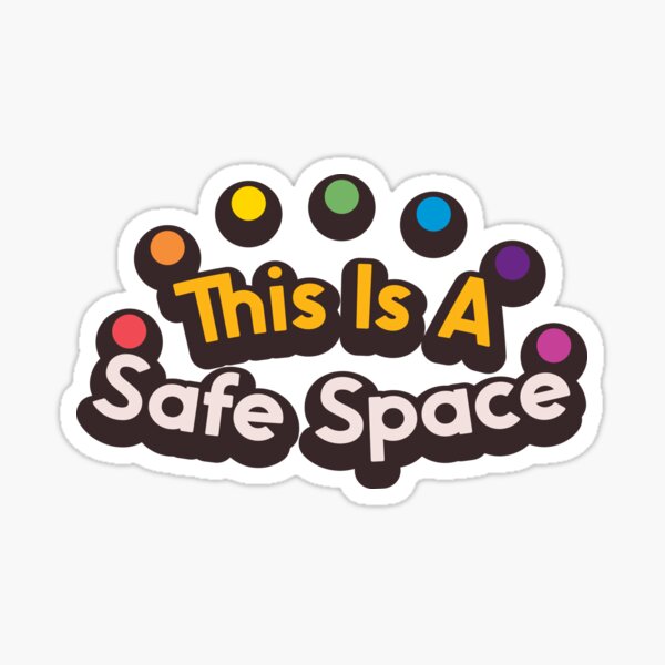 "Lgbtq Safe Space" Sticker for Sale by Sweetminimalism | Redbubble