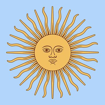 Pegatina for Sale con la obra «Sol Argentina» de LatinoPower | Redbubble