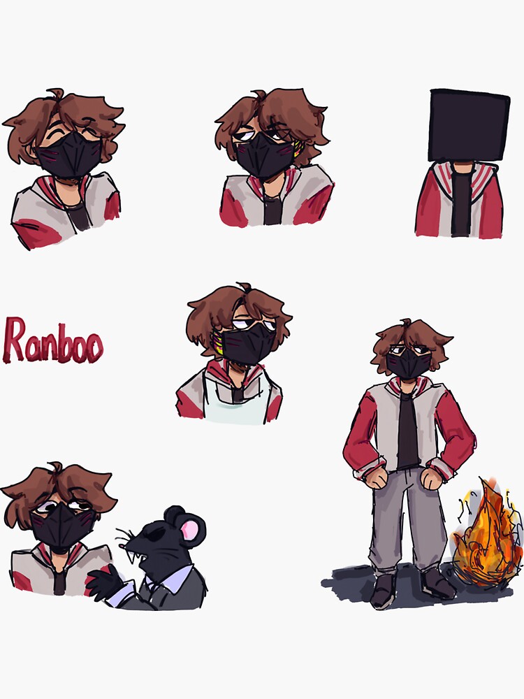 "Generation Loss Ranboo " Sticker for Sale by seolar-sketches | Redbubble