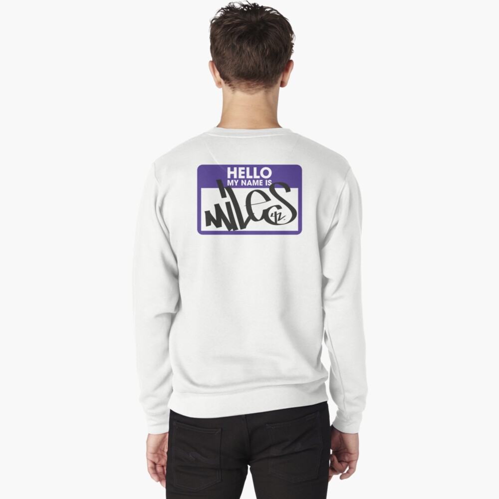 "Hello, My Name Is Miles" Sticker for Sale by DeafblindDesign | Redbubble