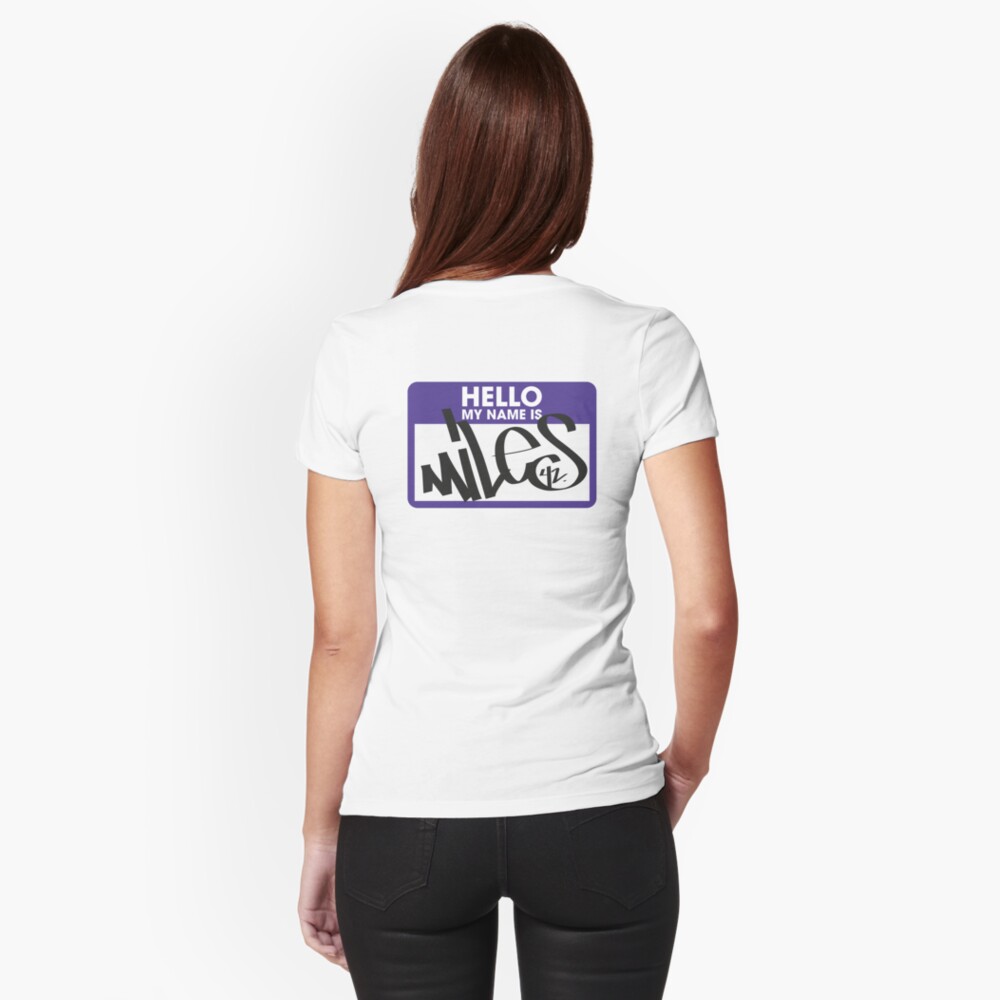 "Hello, My Name Is Miles" Sticker for Sale by DeafblindDesign | Redbubble