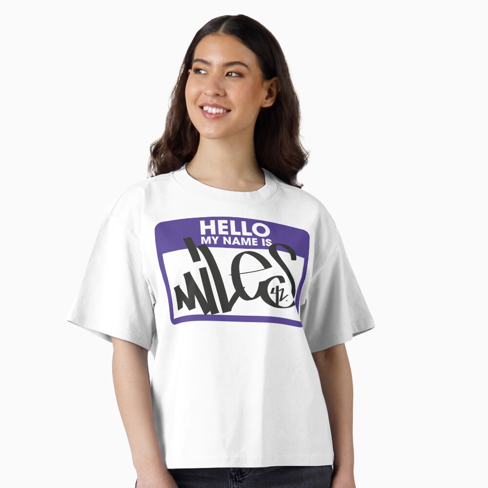 "Hello, My Name Is Miles" Sticker for Sale by DeafblindDesign | Redbubble