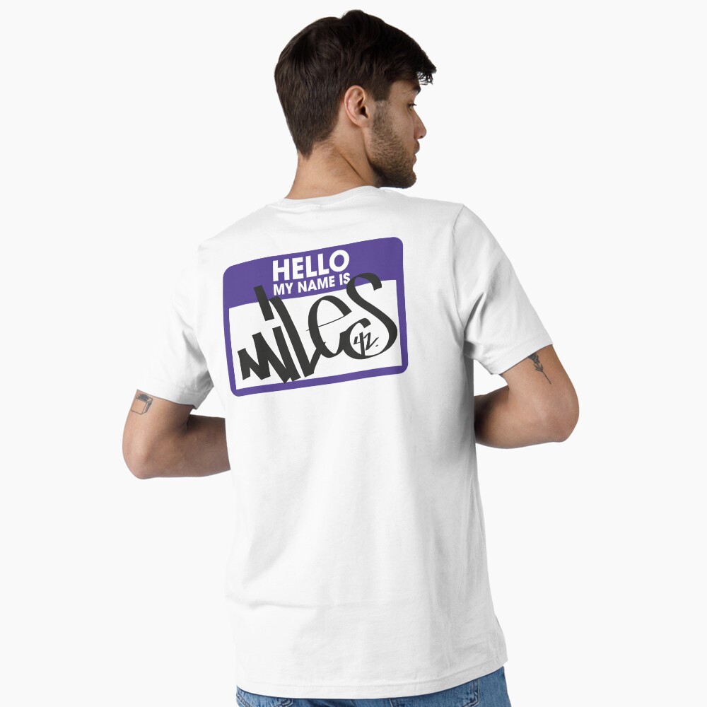 "Hello, My Name Is Miles" Sticker for Sale by DeafblindDesign | Redbubble