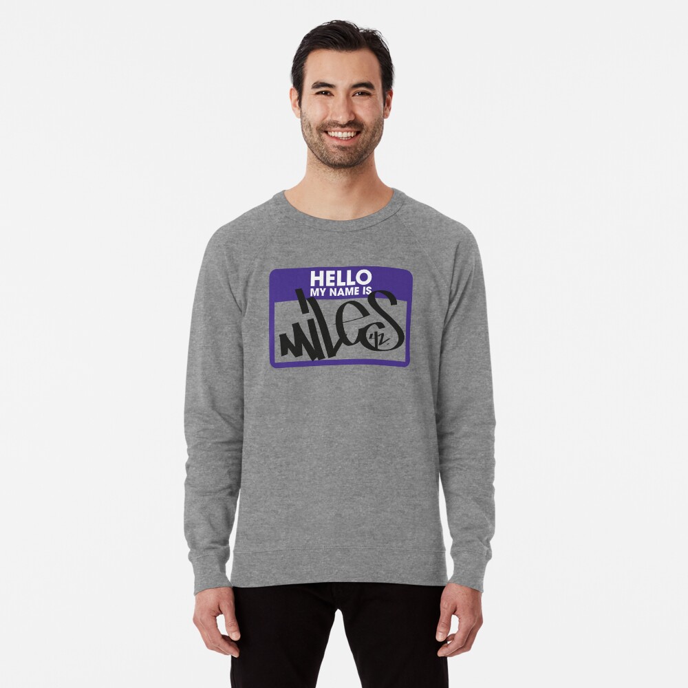 "Hello, My Name Is Miles" Sticker for Sale by DeafblindDesign | Redbubble