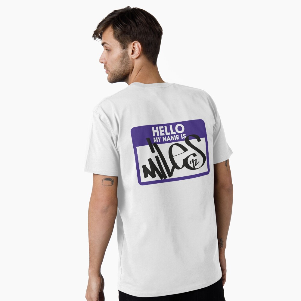 "Hello, My Name Is Miles" Sticker for Sale by DeafblindDesign | Redbubble
