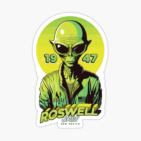"Roswell Case" Sticker for Sale by Forge 22 | Redbubble