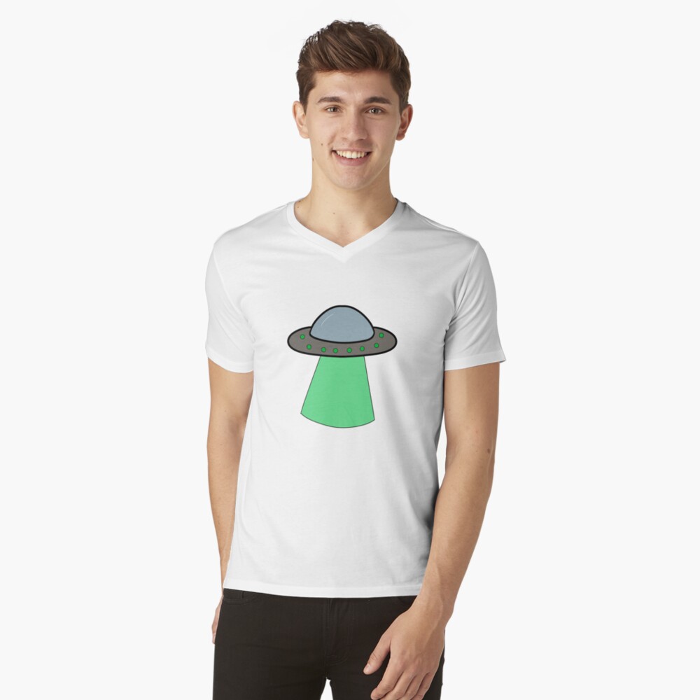 "Cartoon UFO with Green Beam" Sticker for Sale by MNRShop1 | Redbubble