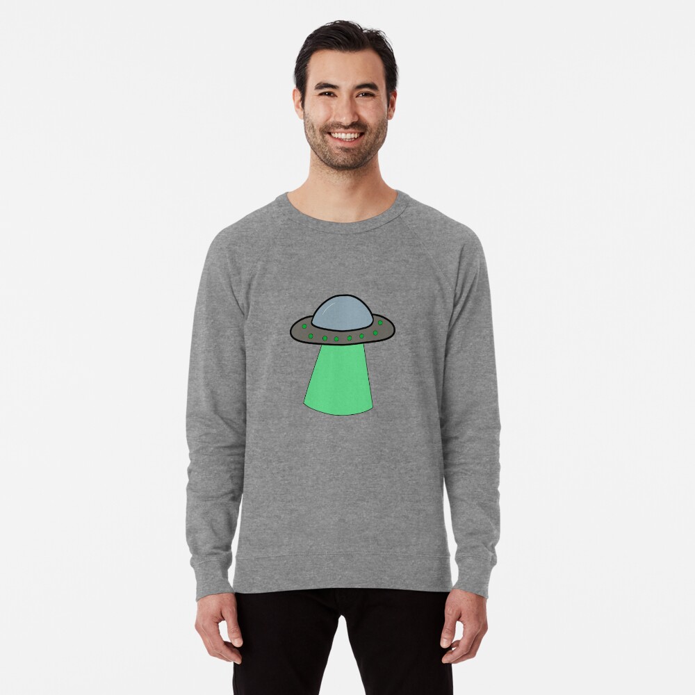 "Cartoon UFO with Green Beam" Sticker for Sale by MNRShop1 | Redbubble