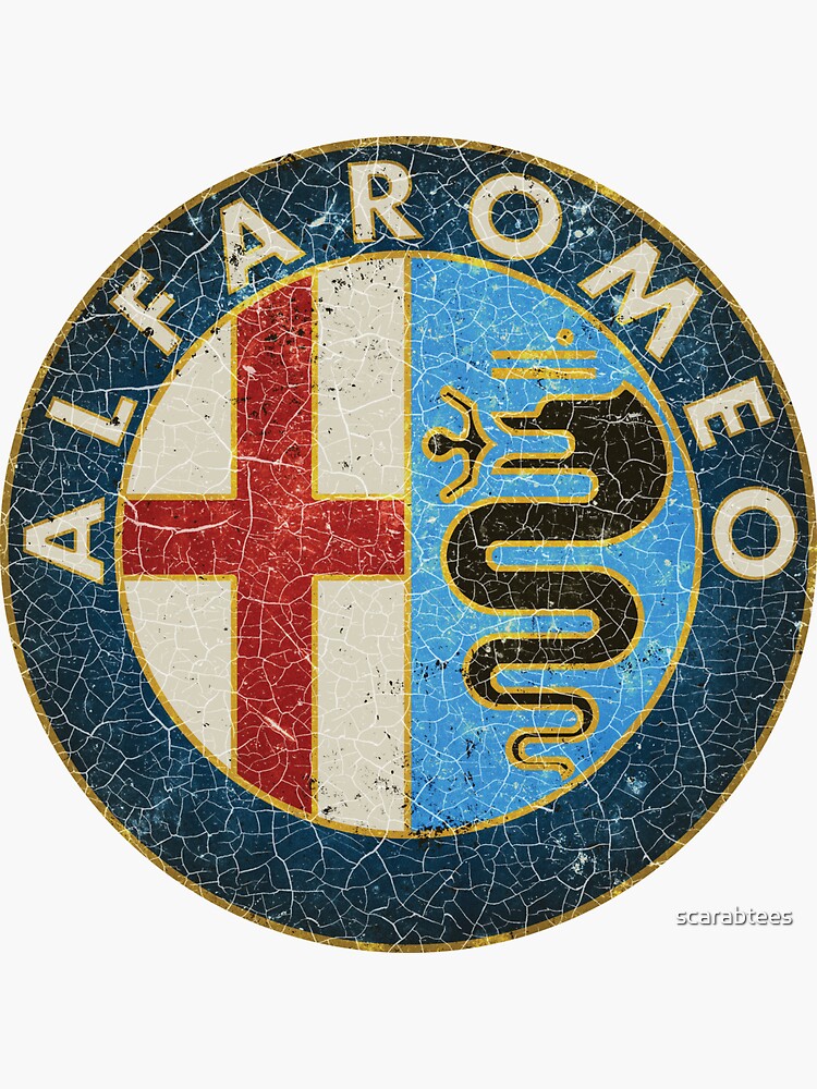 "Alfa" Sticker for Sale by scarabtees | Redbubble
