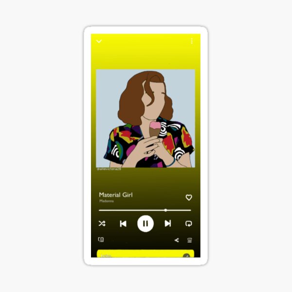 "Material Girl - Eleven Stranger Things" Sticker for Sale by ...