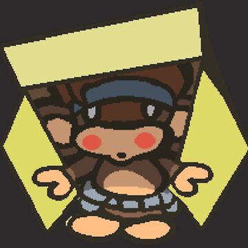 "Monkey Gear Solid Banana Eater " Sticker for Sale by pandestore ...