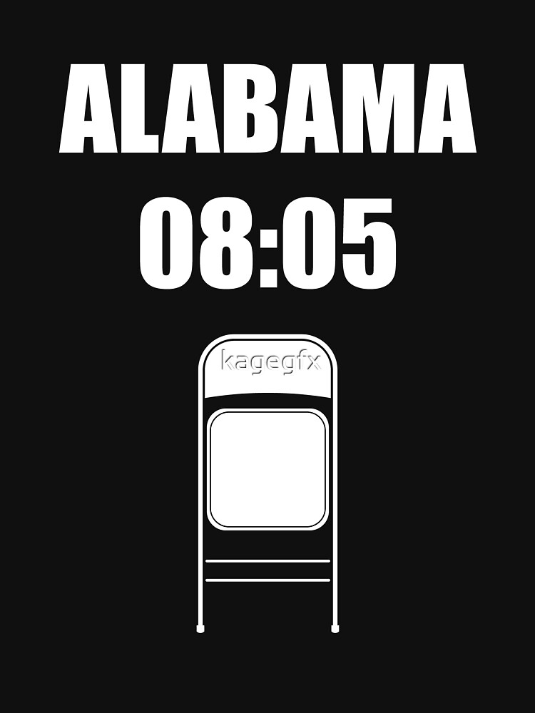 "ALABAMA BRAWL 08:05" Essential T-Shirt for Sale by kagegfx | Redbubble
