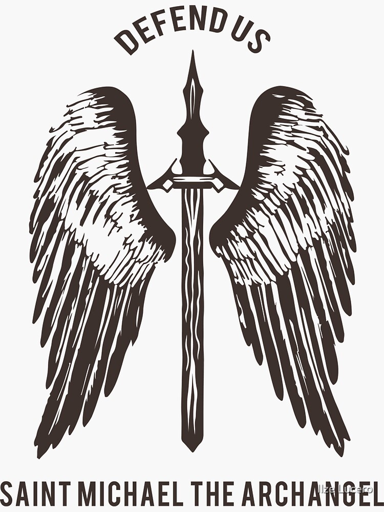 "St Michael the Archangel Defend Us" Sticker for Sale by Ilze Lucero ...