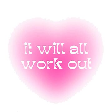 "aesthetic it will all work out aura" Sticker for Sale by SHMdesigns ...
