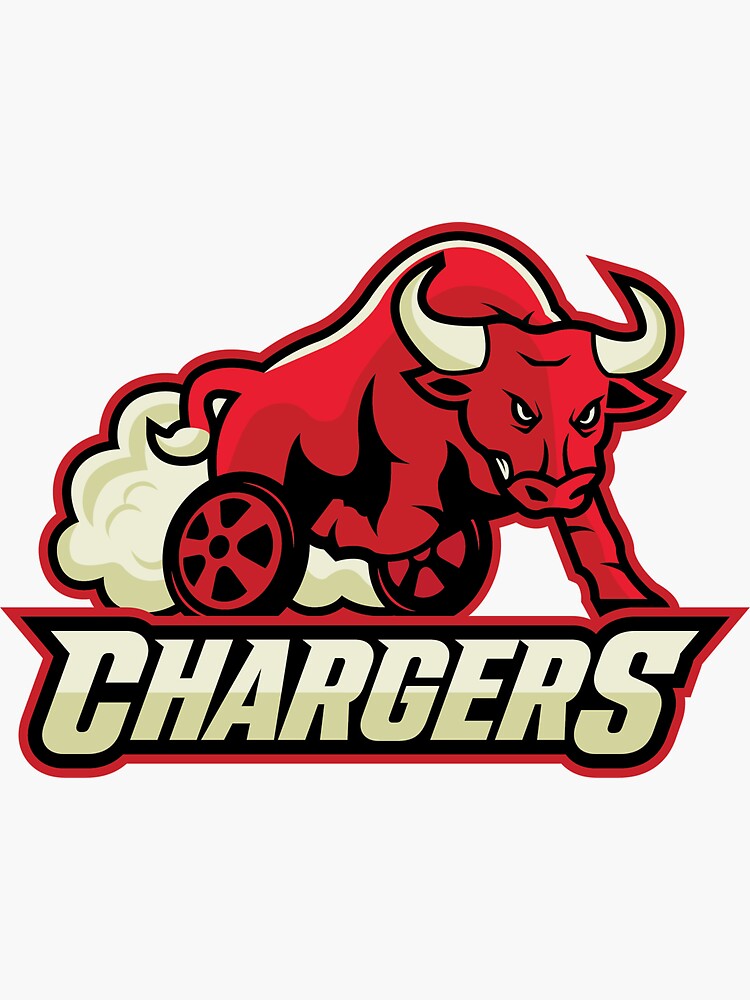 "Chargers" Sticker for Sale by TheWCHL | Redbubble