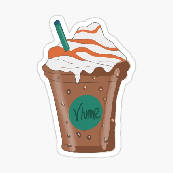 "Starbucks Caramel Frappuccino " Sticker for Sale by Vlume | Redbubble