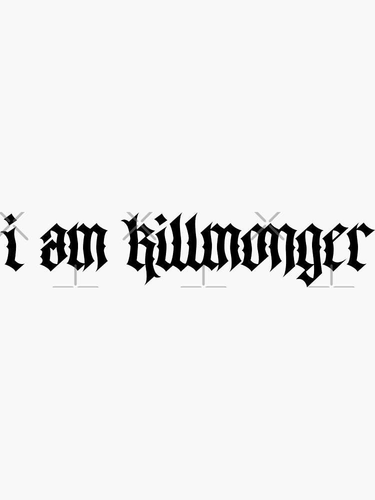 "i am killmonger" Sticker for Sale by villainelle | Redbubble