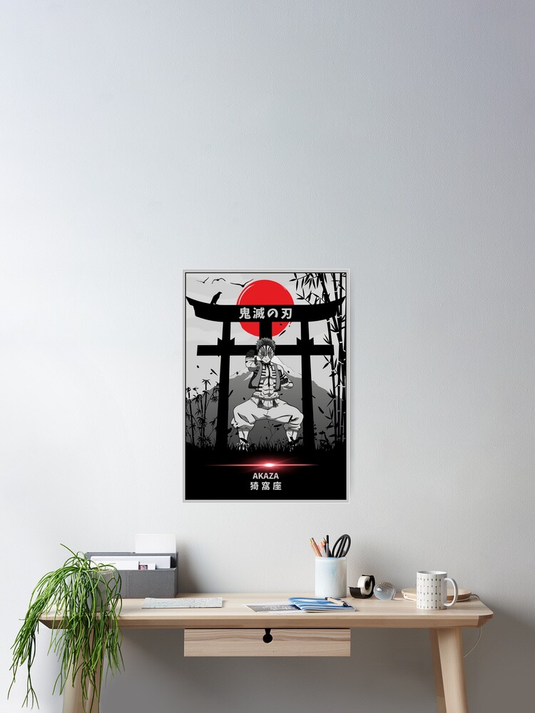 "Akaza Upper Rank Three - The Kizuki Dem0n" Poster for Sale by ...