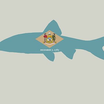 "Fallfish Delaware flag 1" Sticker for Sale by JayceTheCC | Redbubble