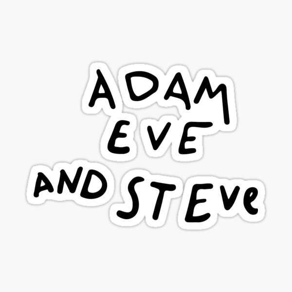 "Adam Eve and Steve Timothee Chalamet Bones And All" Sticker for Sale ...