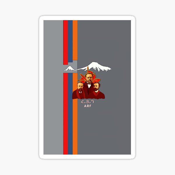 "Armenian ARF with Masis Ararat" Sticker for Sale by doniainart | Redbubble