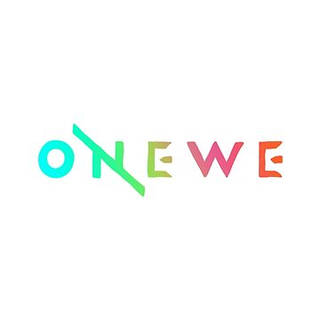 "OneWe Logo" Sticker for Sale by AteezTreasures | Redbubble