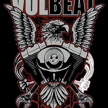 "Volbeat Danish rock logo" Sticker for Sale by JemmyTT | Redbubble