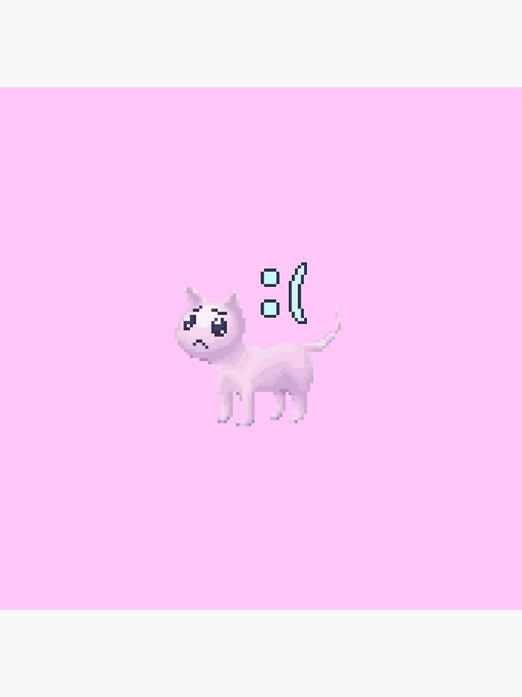 "needy streamer overload emoji cat :(" Pin for Sale by awkna | Redbubble