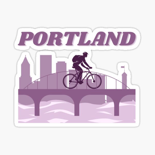 "Abstract Portland" Sticker for Sale by SandboxADesigns | Redbubble