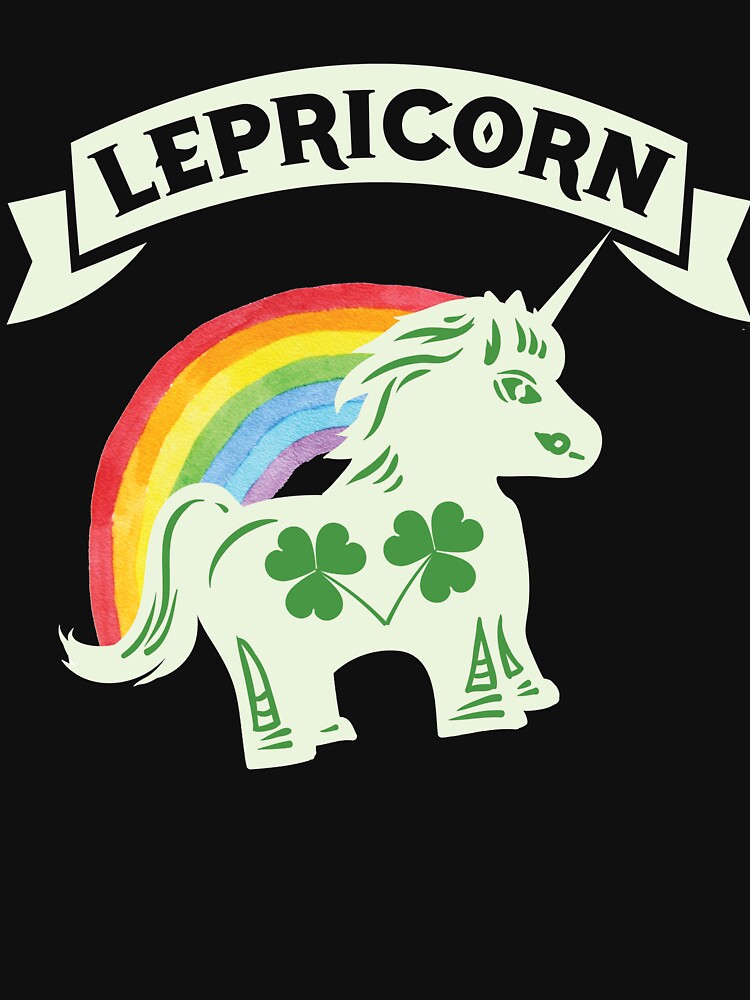 "Lepricorn St Patrick's Day Leprechaun Unicorn Tee" T-shirt by ...
