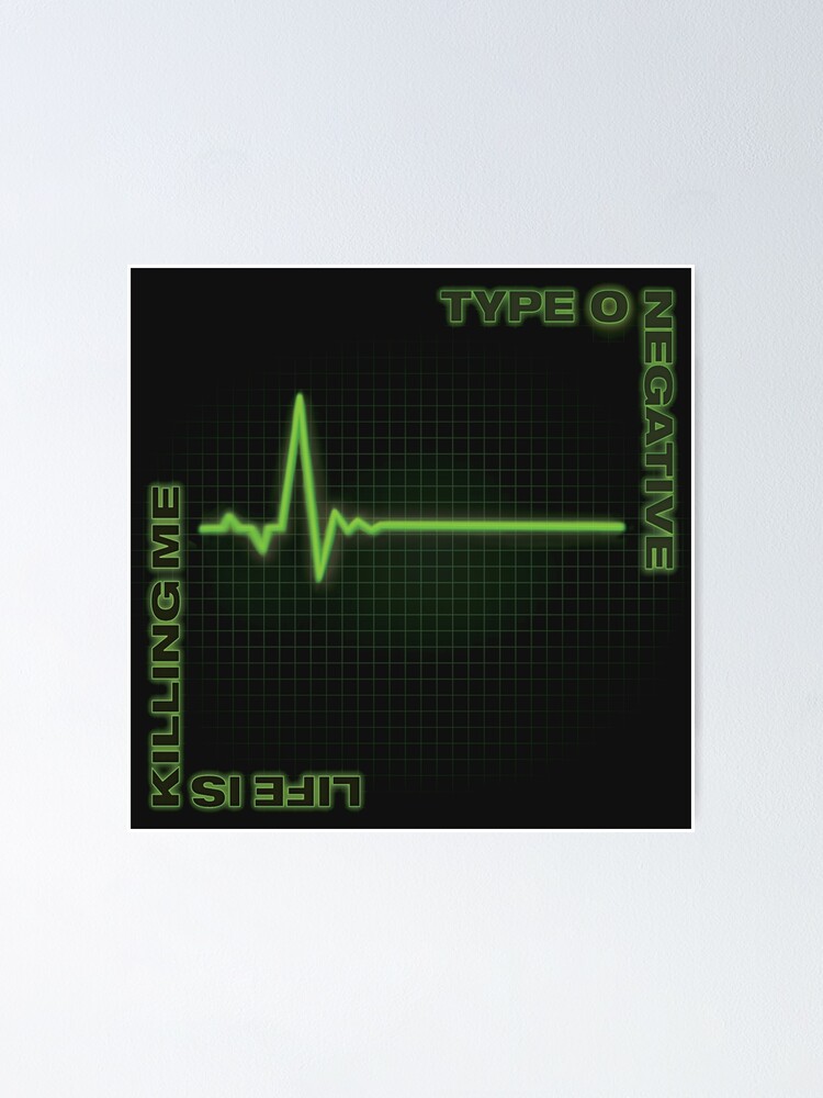 "Type O Negative" Poster for Sale by Vale De La Coste | Redbubble