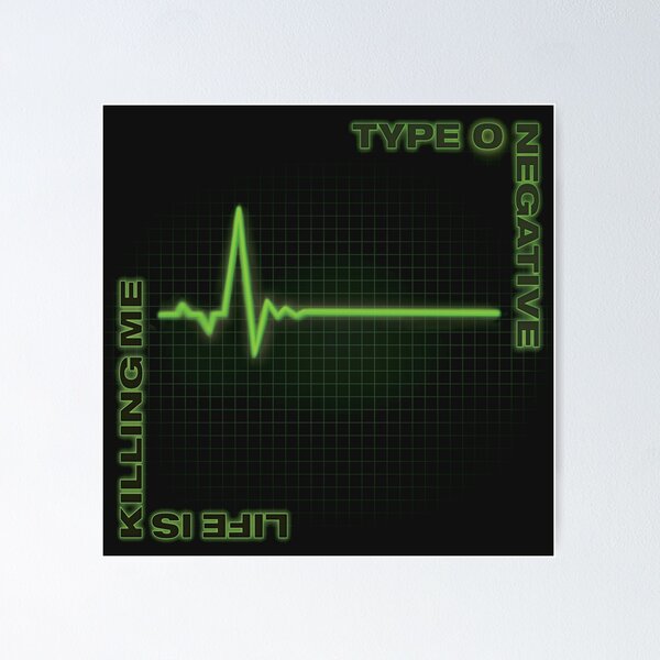 "Type O Negative" Poster for Sale by Vale De La Coste | Redbubble