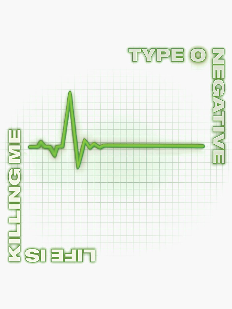 "Type O Negative" Sticker for Sale by Vale De La Coste | Redbubble
