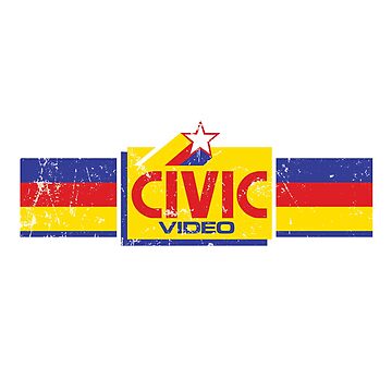 "Civic Video" Sticker for Sale by euphoriac | Redbubble