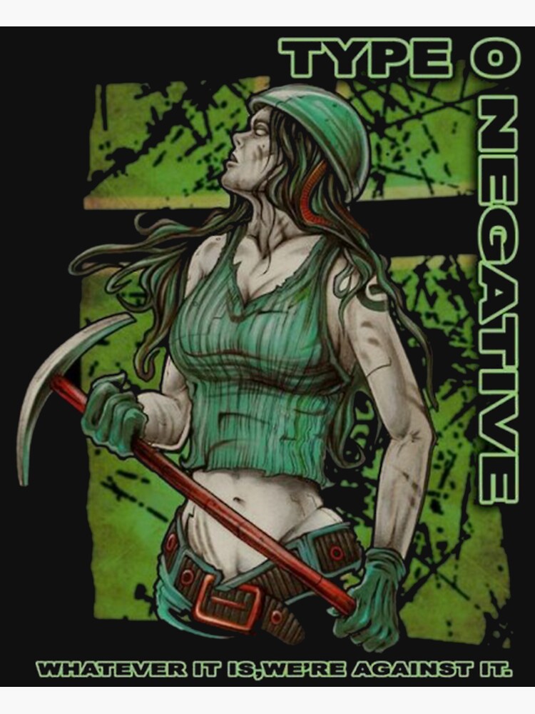 "Type O Negative" Sticker for Sale by Vale De La Coste | Redbubble