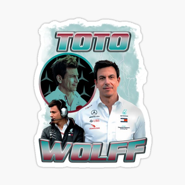 "Toto Wolff 80's Vintage Bootleg" Sticker for Sale by ClosetJasmineR ...