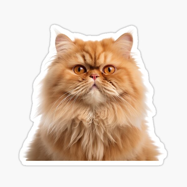 "Persian cat" Sticker for Sale by MiraCleAI72 | Redbubble